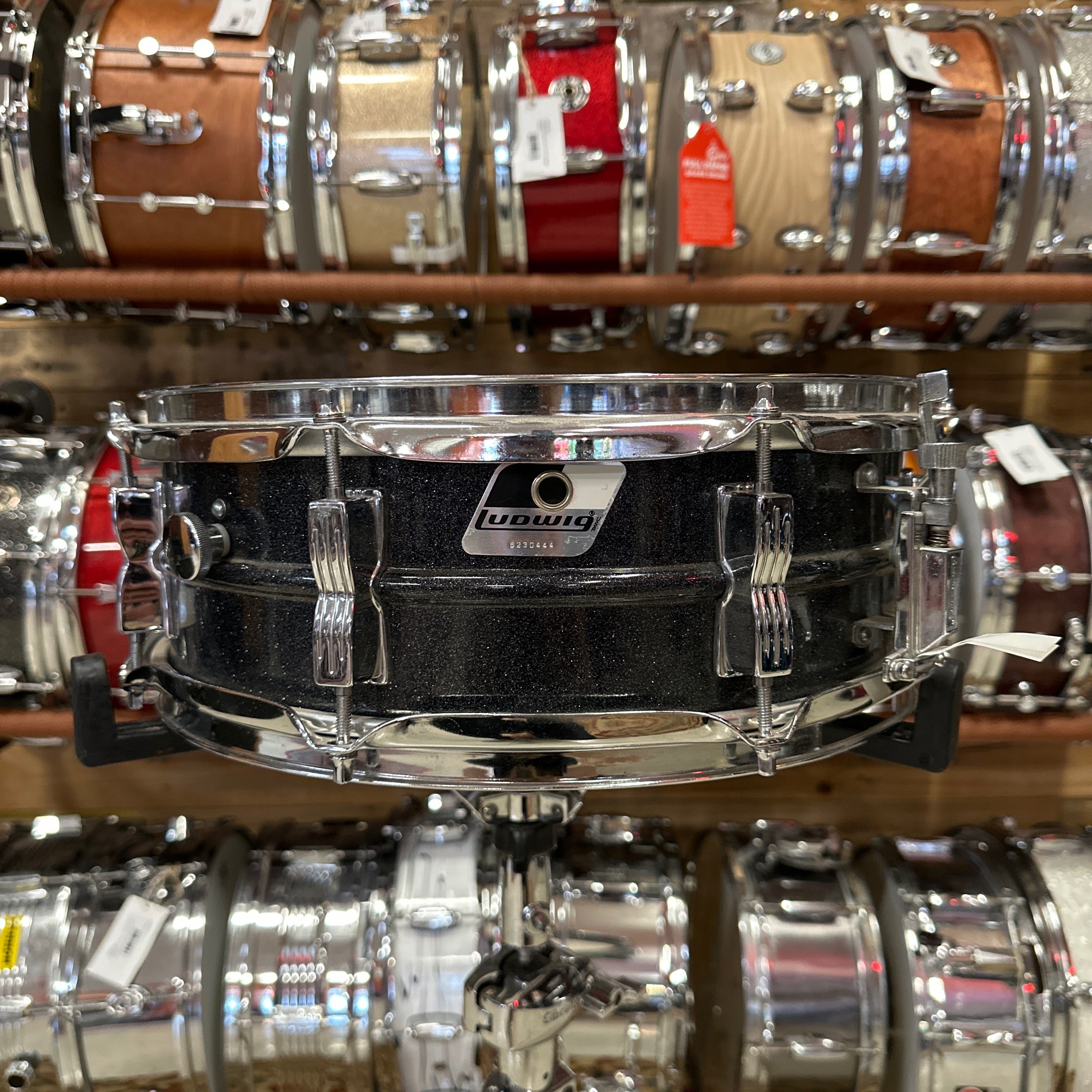 Ludwig Black Galaxy Acrolite 14x5” Snare Drum | Pocket Percussion