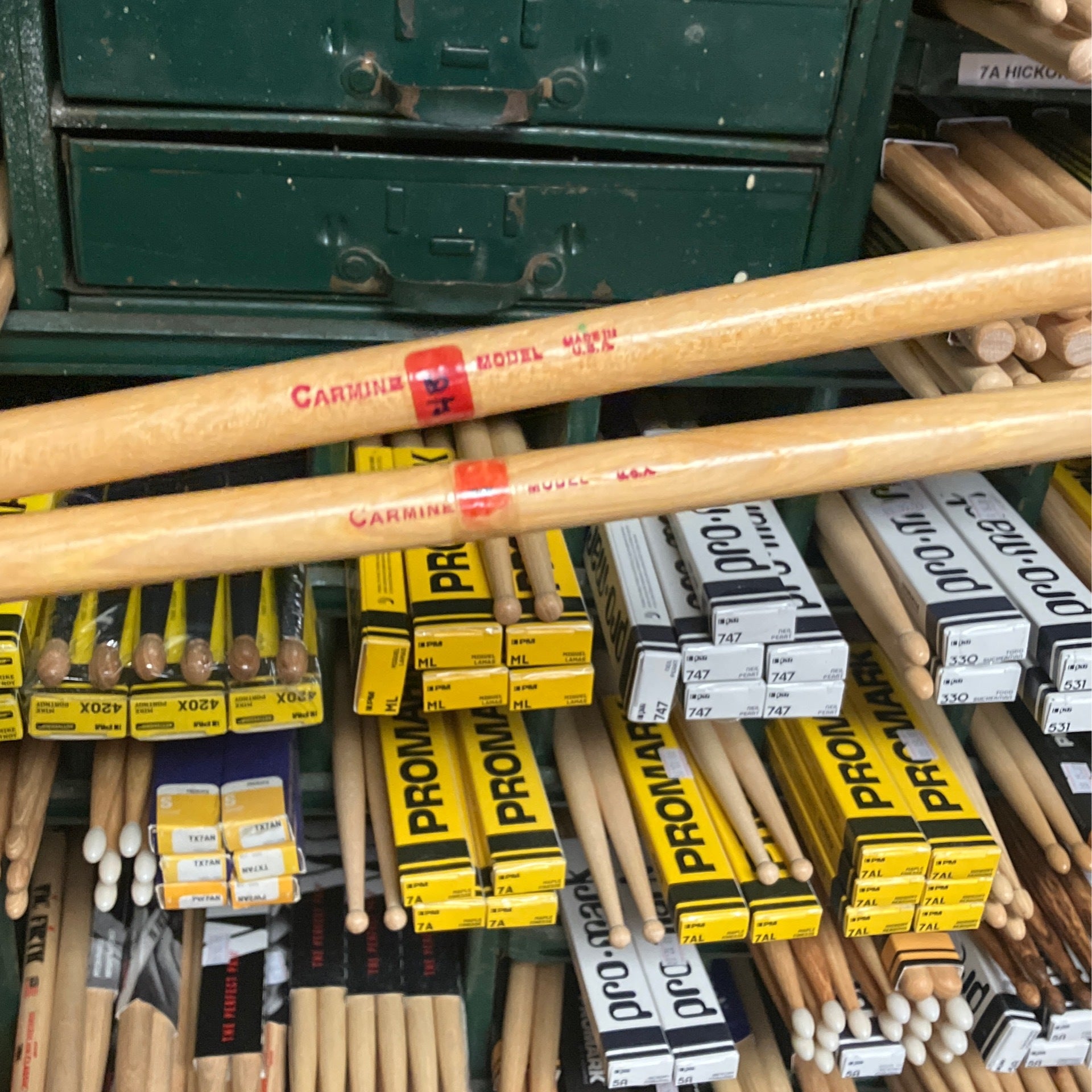 Carmine Sticks | Pocket Percussion