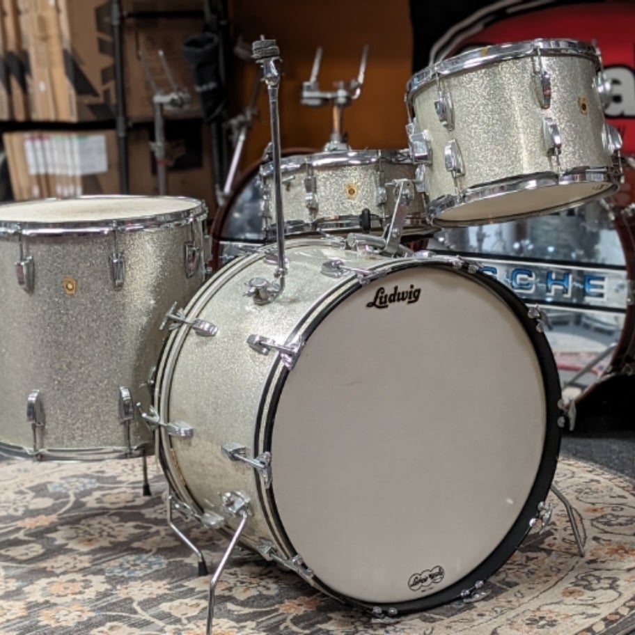 Ludwig 1960's Super Classic Silver Sparkle | Pocket Percussion