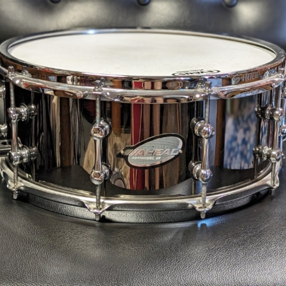 Ahead Black Chrome Over Brass 14x6" Snare Drum | Pocket Percussion