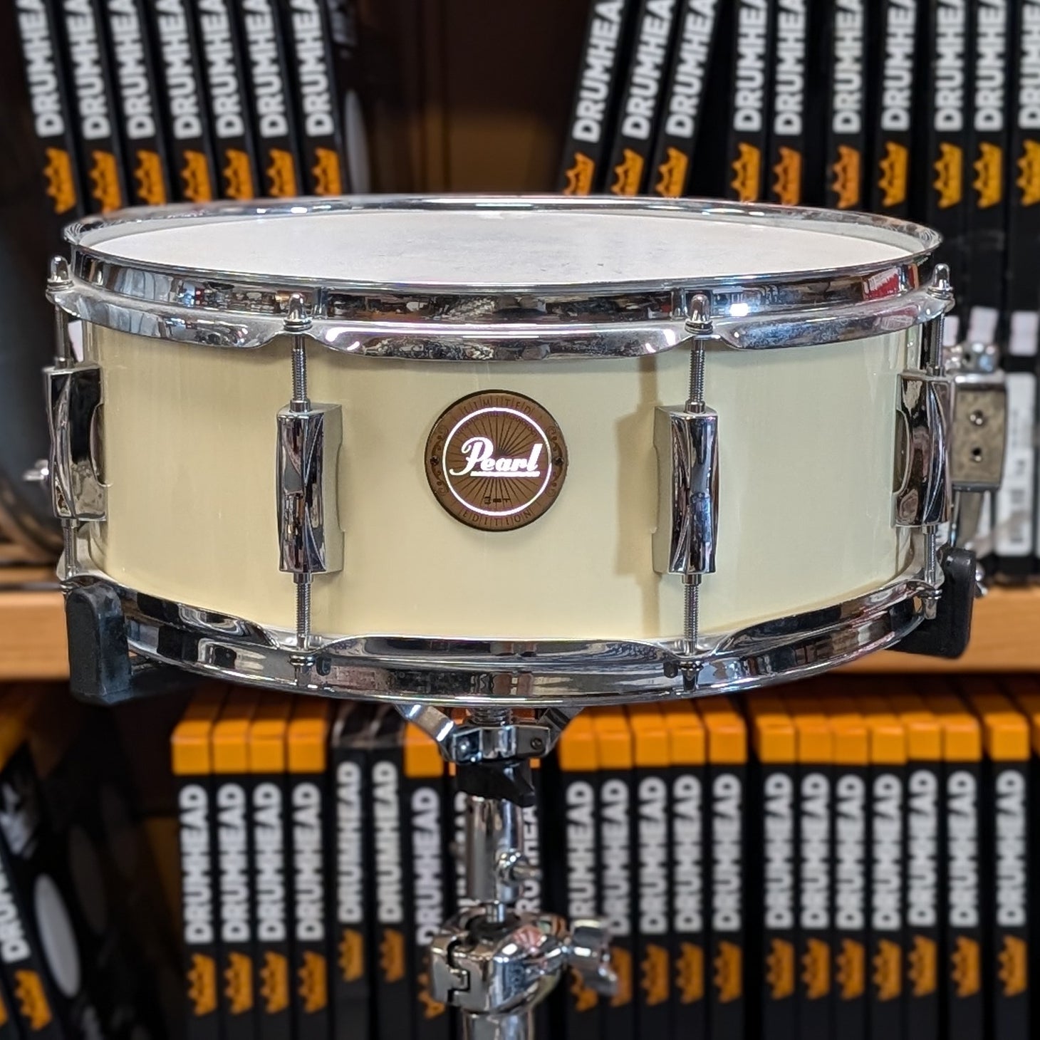 Pearl Limited Edition Birch 14x5.5" Cream Snare Drum | Pocket Percussion