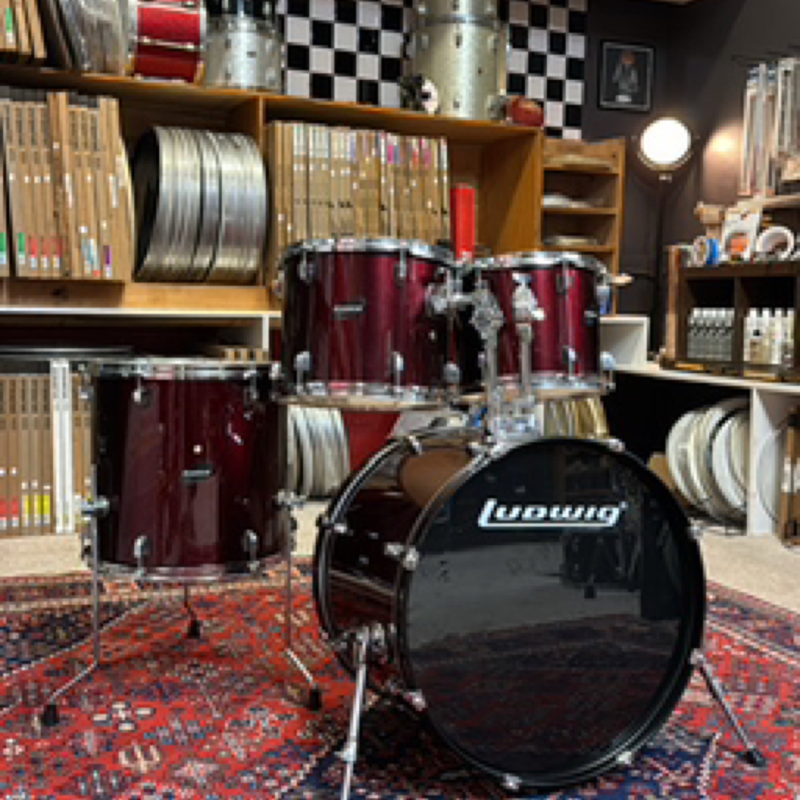 Ludwig Accent CS Combo Red 12/13/16/22 Drum Set | Pocket Percussion