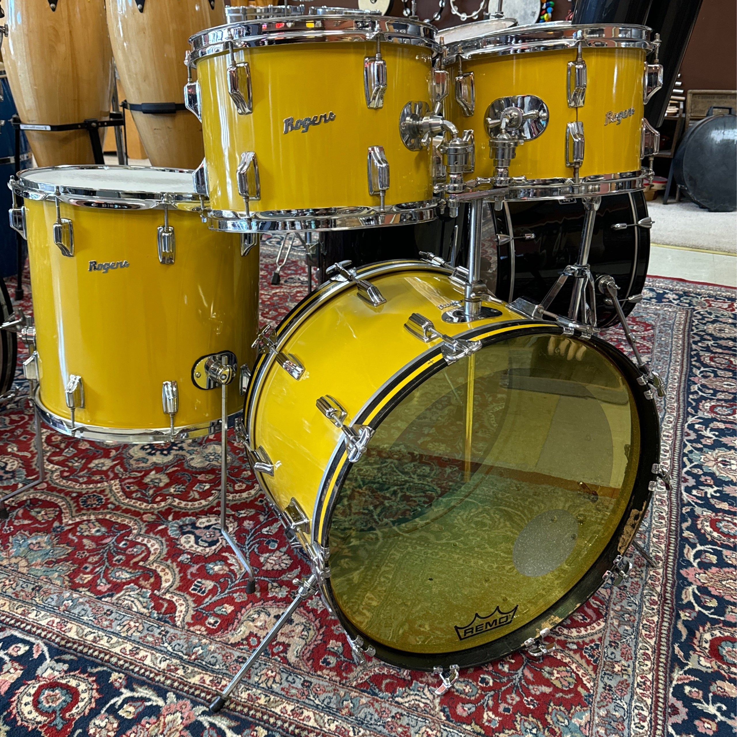 Rogers Holiday Spanish Gold 12/13/16/22 Drum Set | Pocket Percussion