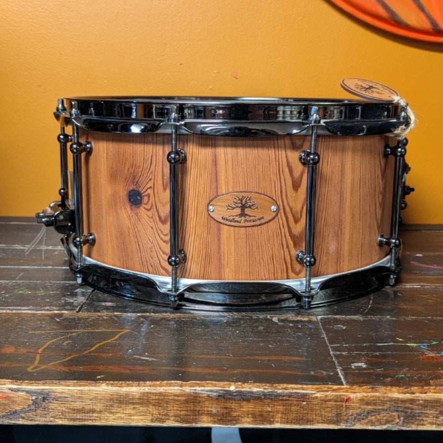 Woodland Percussion Reclaimed Heart Pine 14x6.5" Snare Drum | Pocket ...