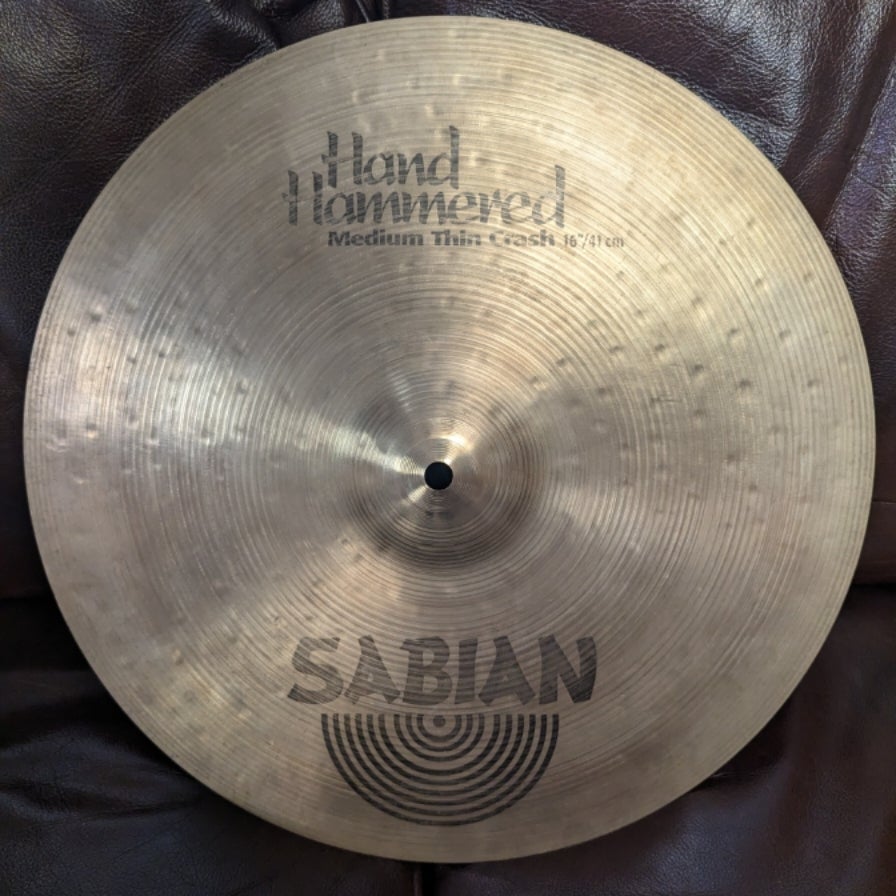 16" Sabian Hand-Hammered Medium-Thin Crash | Pocket Percussion