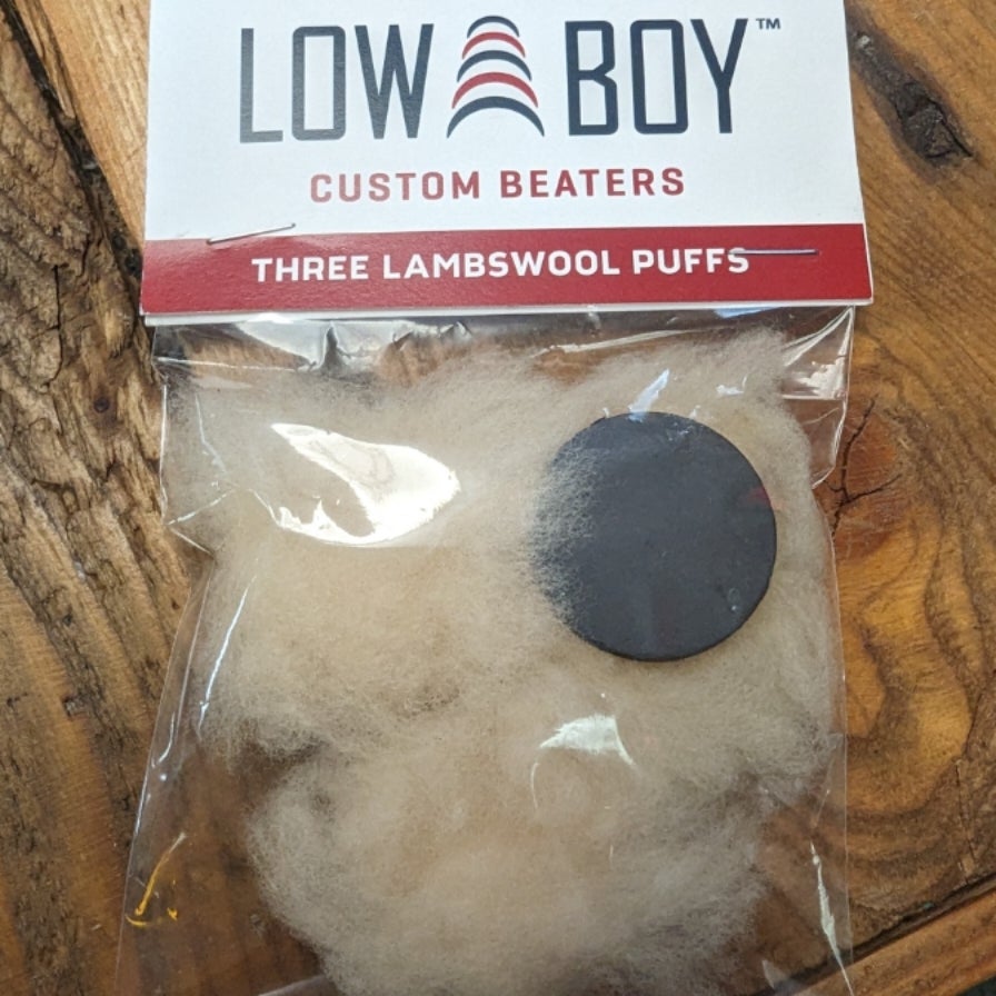 Low Boy Lambs Wool Puffs 3 Pack | Pocket Percussion