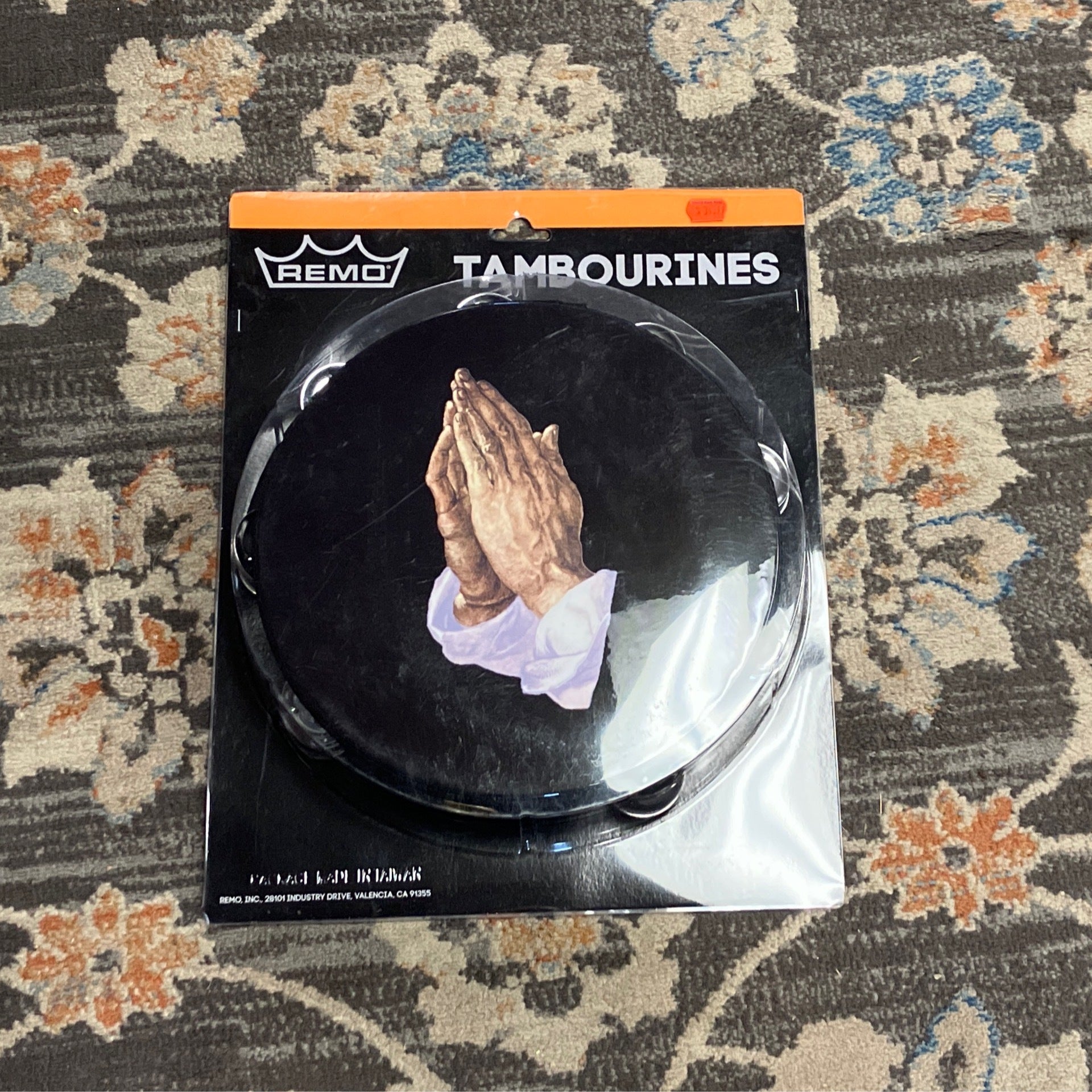Remo Tambourine Praying Hands 10” | Pocket Percussion